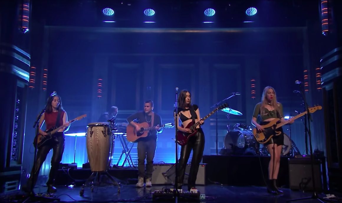 Watch HAIM perform new single 'The Steps' on 'The Tonight Show'