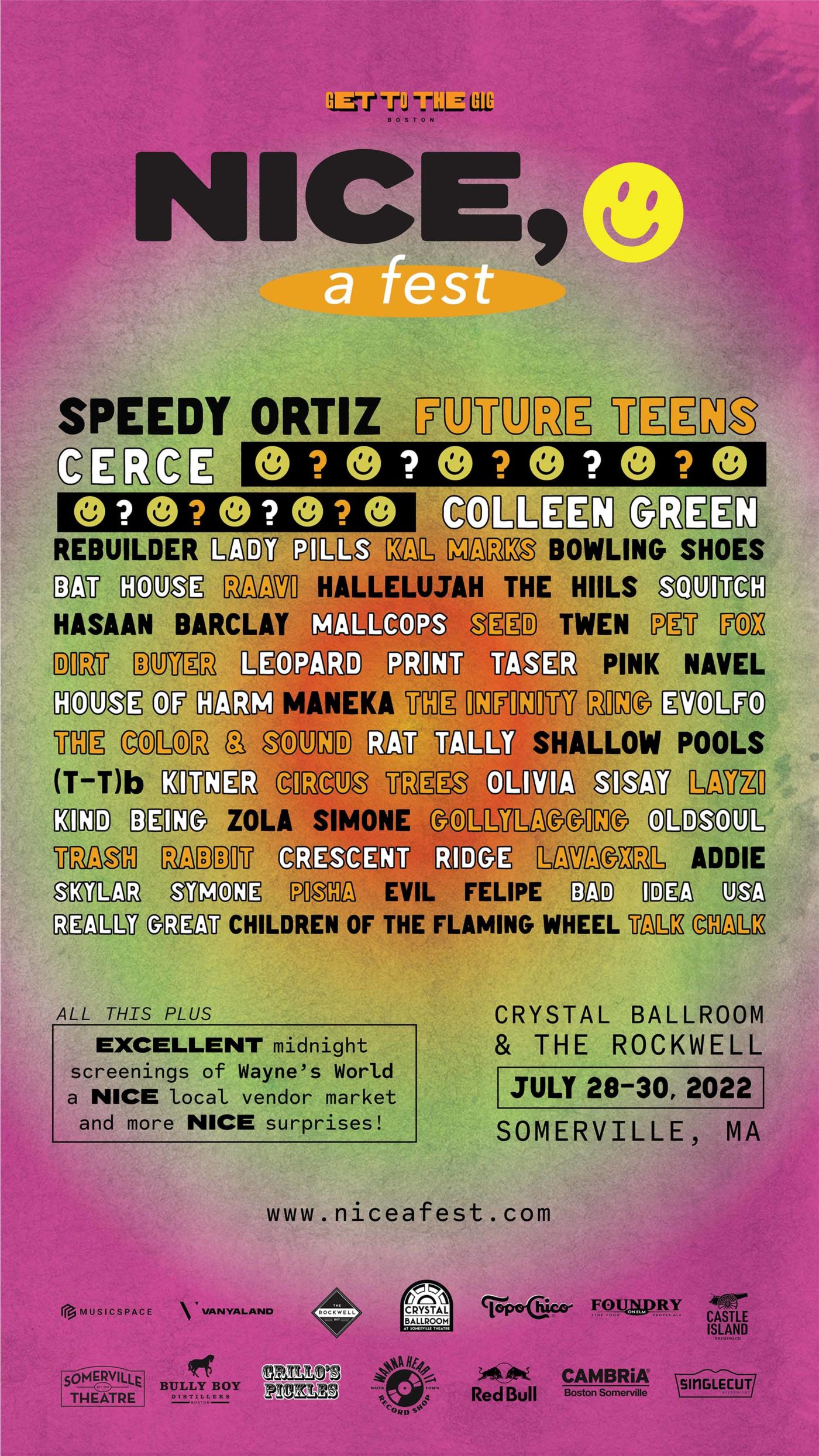 NICE, a fest unveils massive 2022 lineup: 49 bands, 3 days, 2 venues