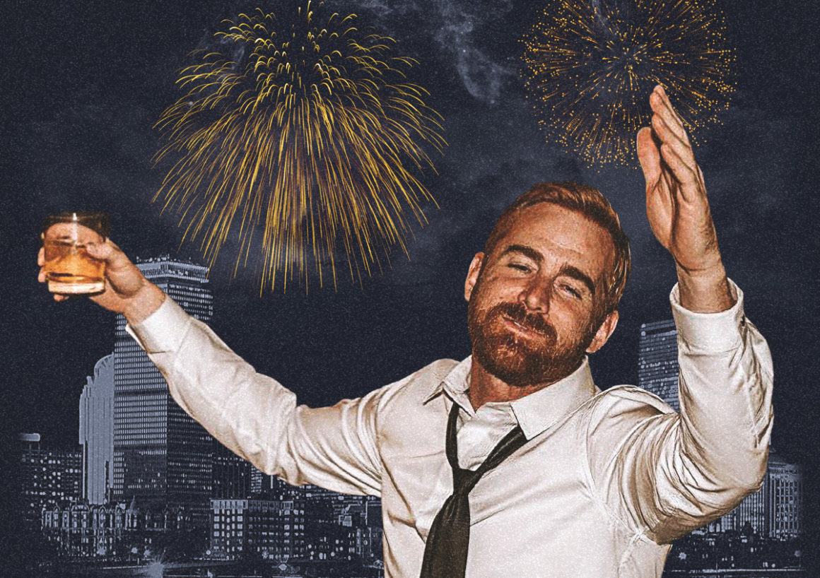 Andrew Santino raises a glass to the fans who came along for the ride