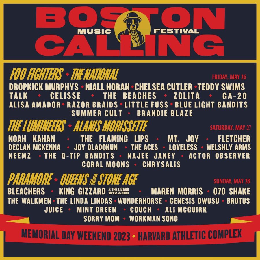 Boston Calling: Set times, site map, food menu, and more