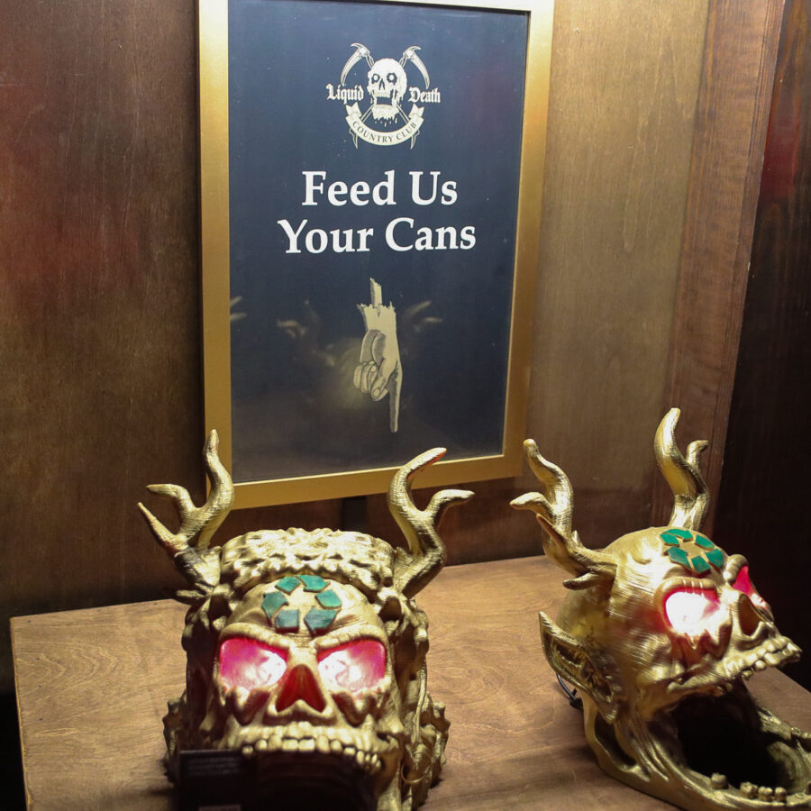 We sold our soul at the Liquid Death Country Club, and it was pretty metal