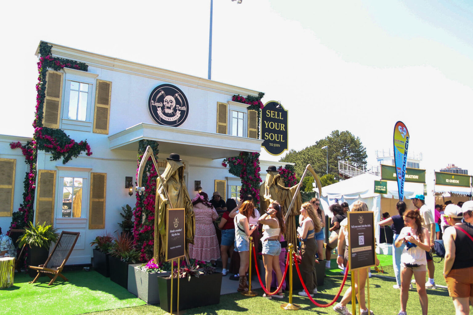 We sold our soul at the Liquid Death Country Club, and it was pretty metal